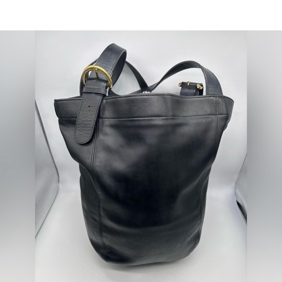 Coach | Bags | Rare Vintage Coach Xl Duffle Soho Bag 482 Black Leather ...